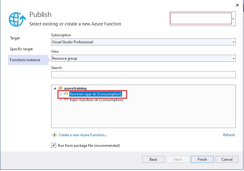 How To Create And Publish Azure Function From Visual Studio
